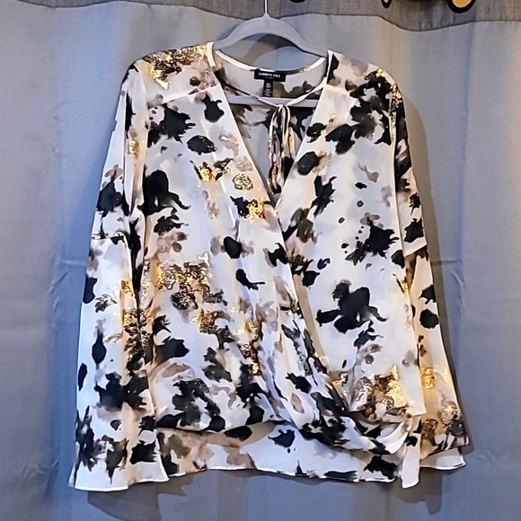 Kenneth Cole New York | Tops | Kenneth Cole Sheer Blouson Top | Poshmark